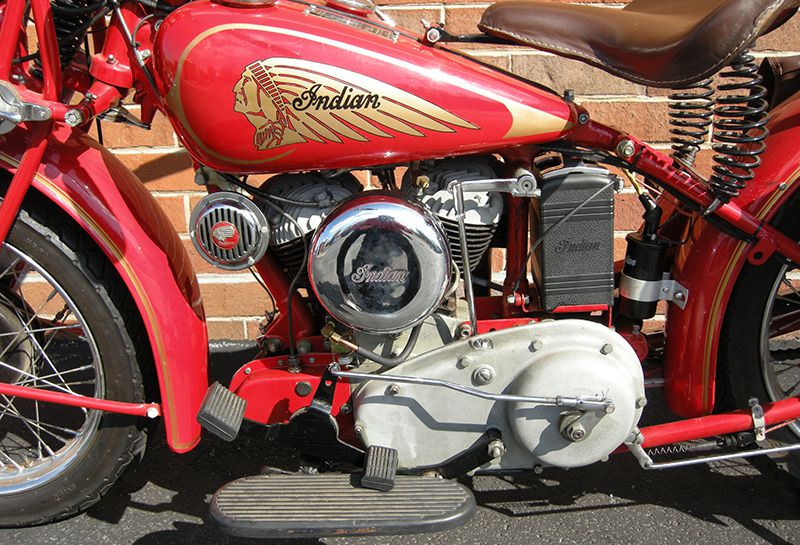 WWII Indian Model 741 Scout motorcycle for sale on 2040-motos