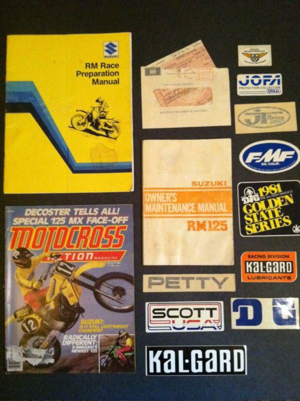 Vintage motocross 1982 Suzuki RM125 for sale on 2040-motos